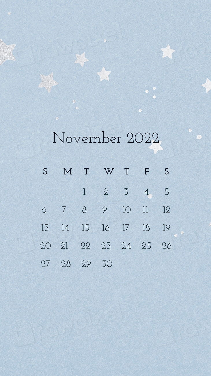 Cute November 2022 calendar template | Premium PSD Template - rawpixel