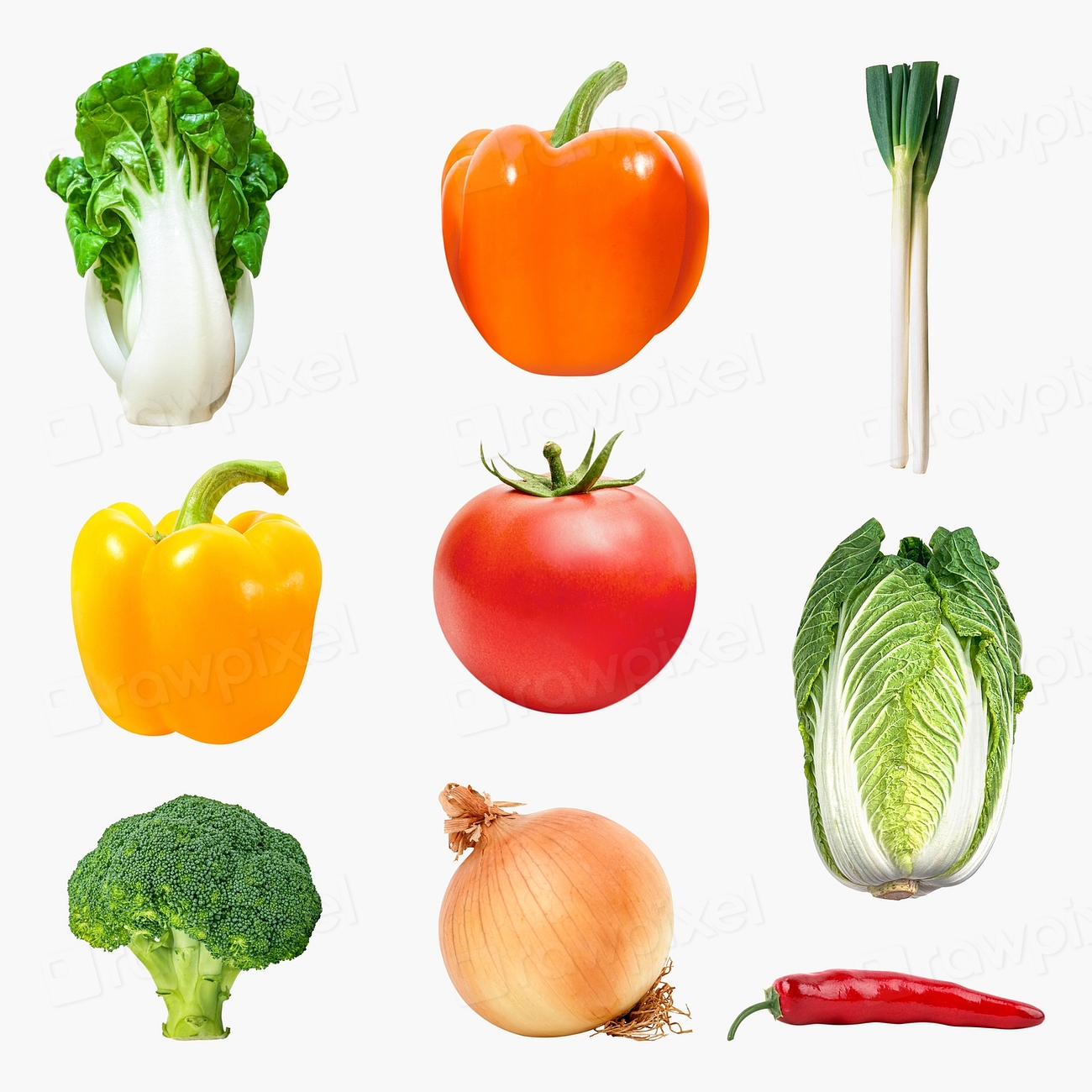 Various vegetables clipart, healthy ingredients | Premium PSD - rawpixel