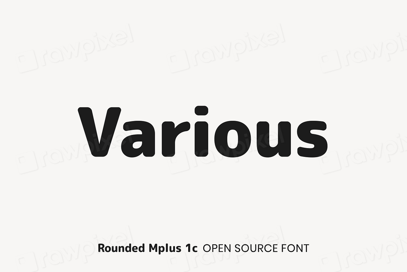 Rounded Mplus 1c open source | Free Font Add-on - rawpixel