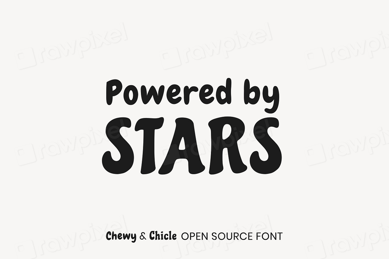 Chewy & Chicle open source | Free Font Add-on - rawpixel