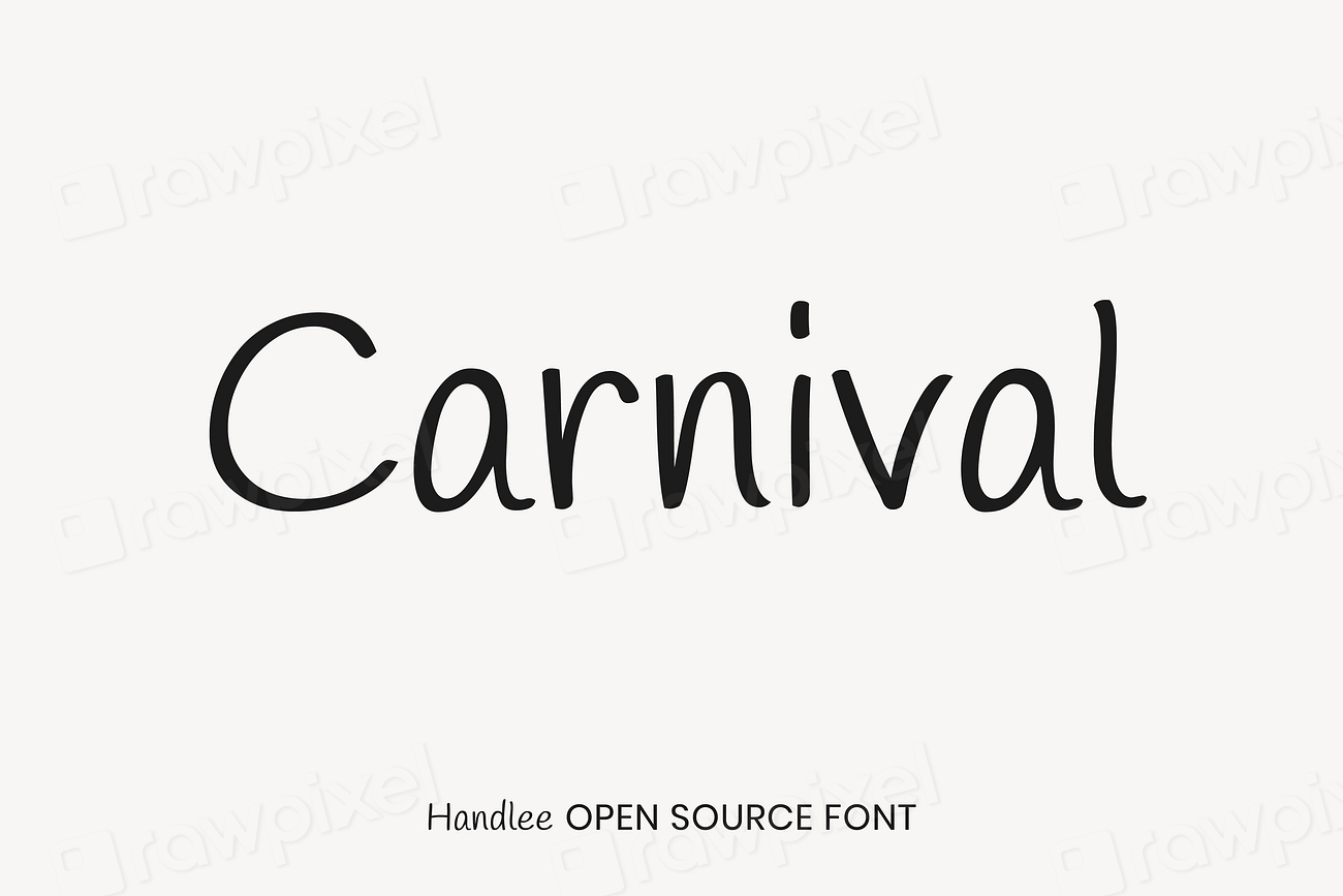 Handlee open source font Joe | Free Font Add-on - rawpixel