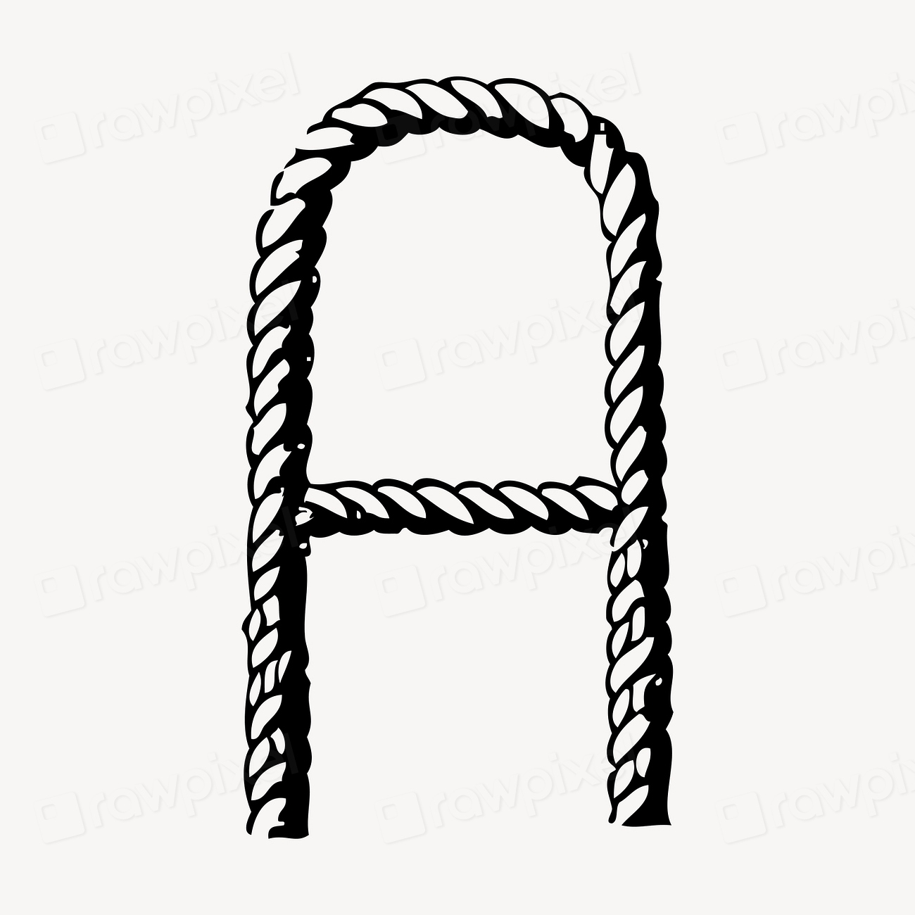 Rope hand drawn clipart, tool | Free Vector - rawpixel