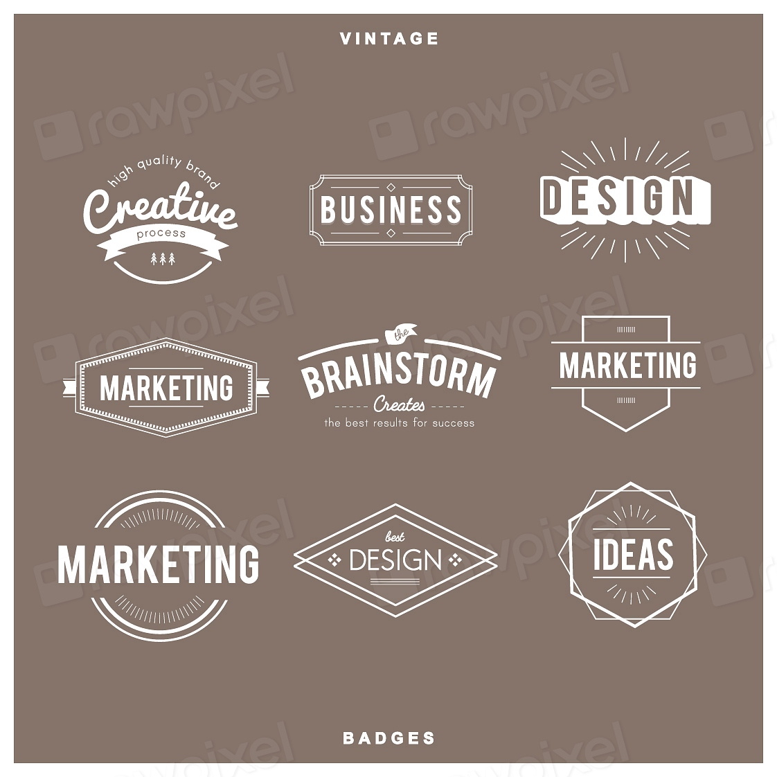 Illustration of badges collection | Premium Vector - rawpixel