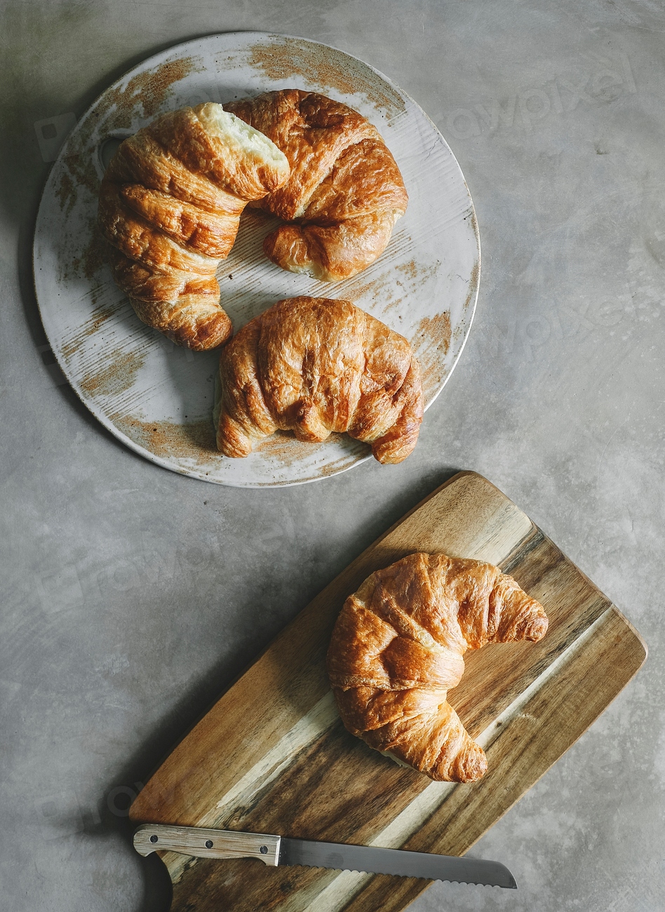 Croissants on a breakfast table | Premium Photo - rawpixel