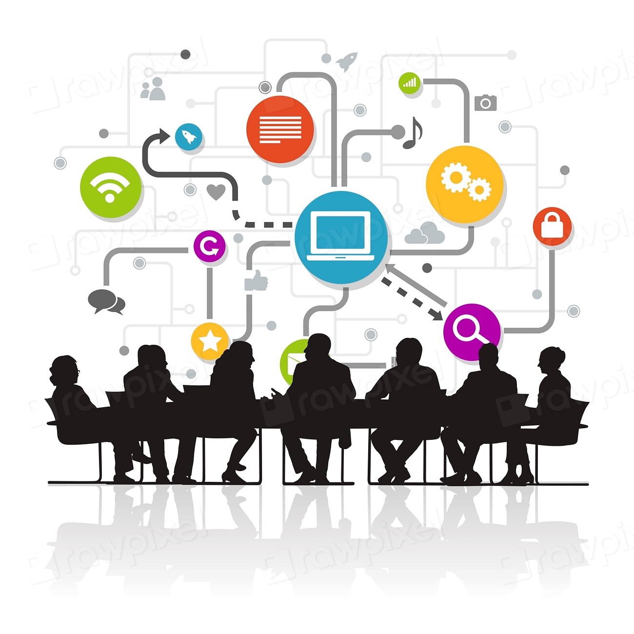 Illustration business people meeting vector | Premium Vector - rawpixel