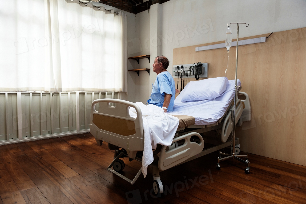 sick elderly staying hospital | Premium Photo - rawpixel