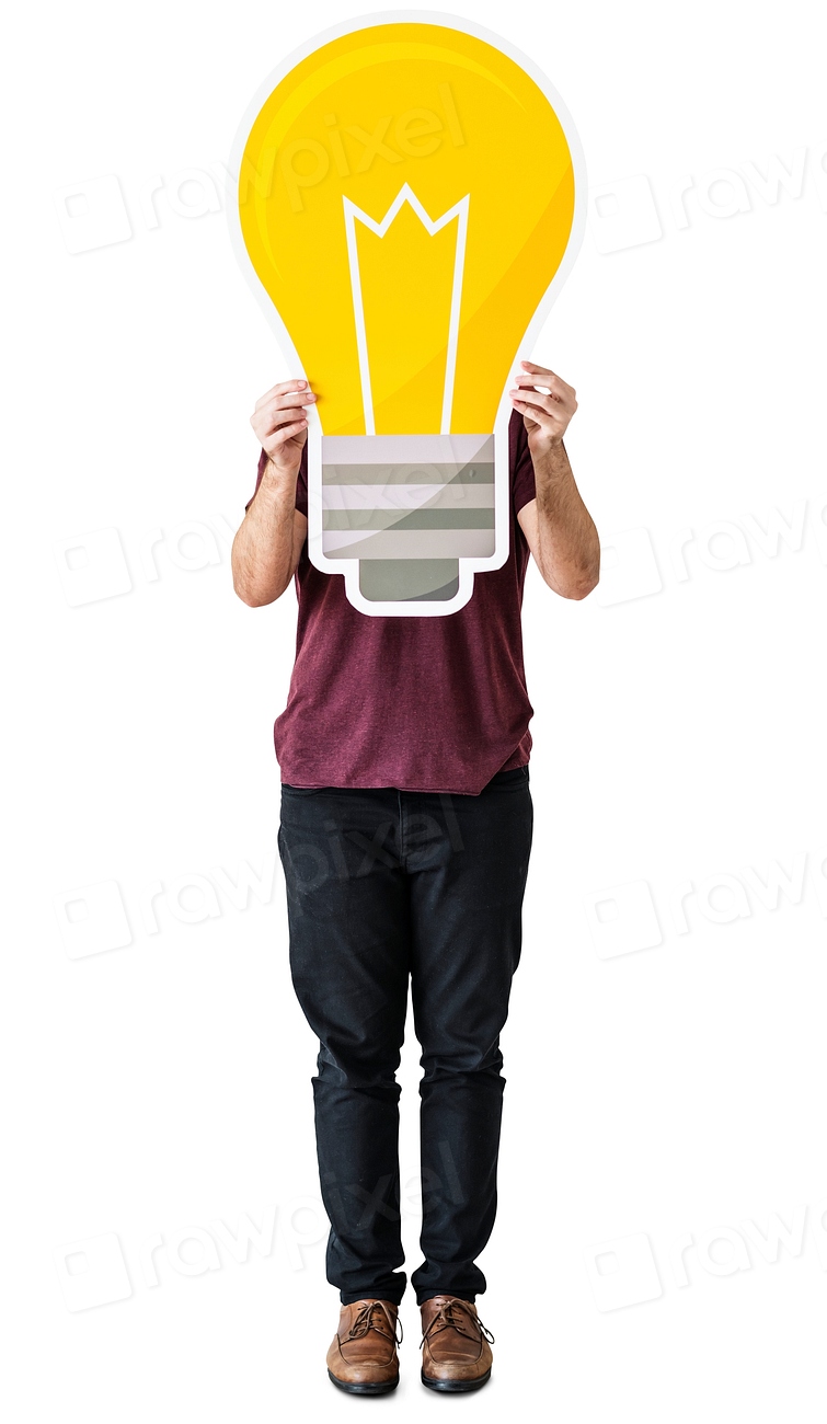 People with lightbulb icon | Premium PSD - rawpixel