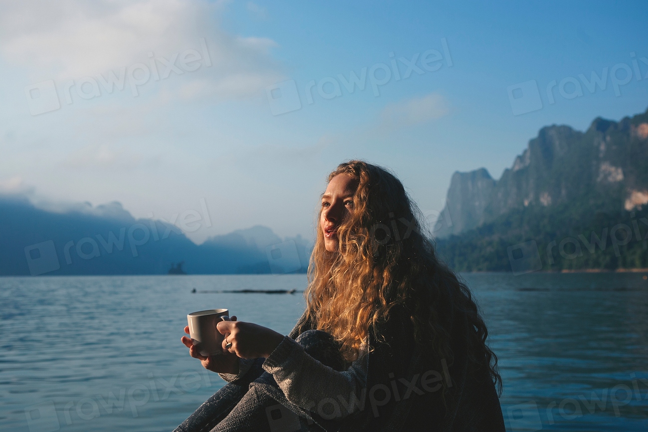 Woman warm morning sun | Premium Photo - rawpixel