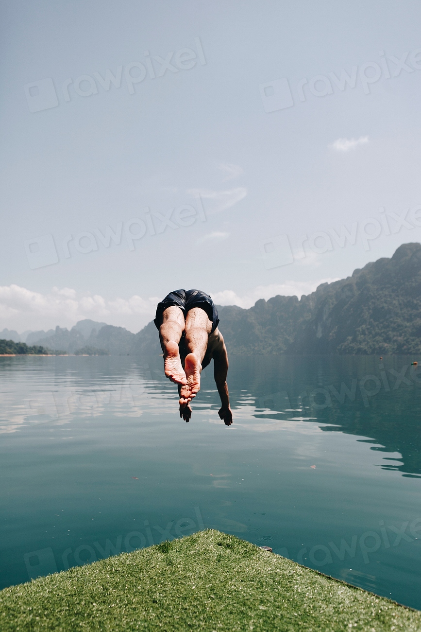 Man diving into the water | Premium Photo - rawpixel