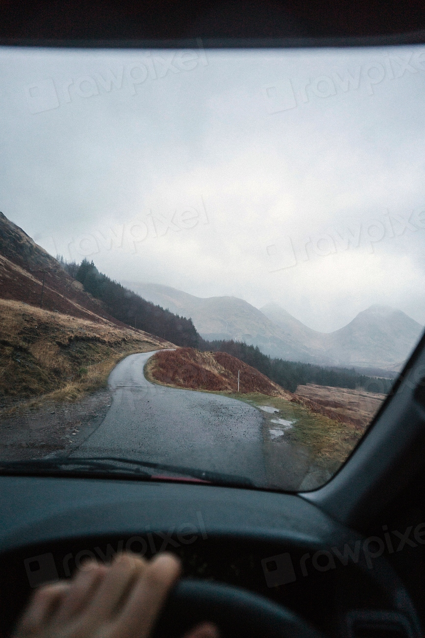 Man driving car Highlands, Scotland | Premium Photo - rawpixel