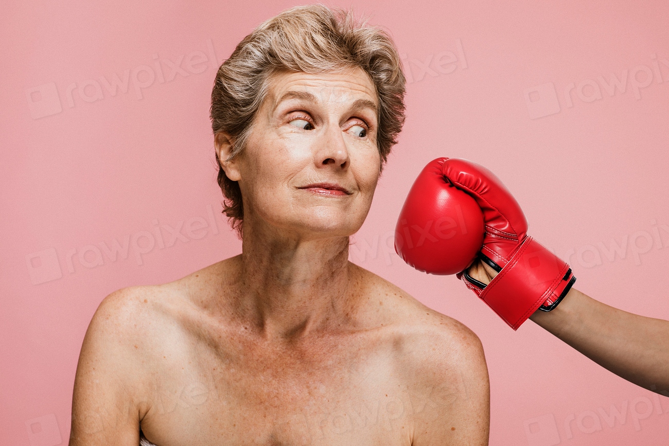 Senior Woman Getting Punched In The Face Premium Photo Rawpixel