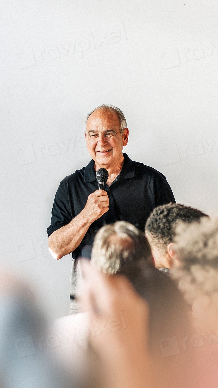 Man speaking in a seminar | Premium Photo - rawpixel