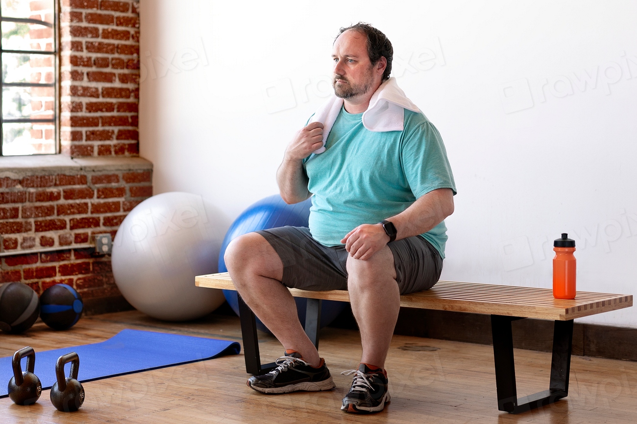 Tired man resting after workout | Photo - rawpixel
