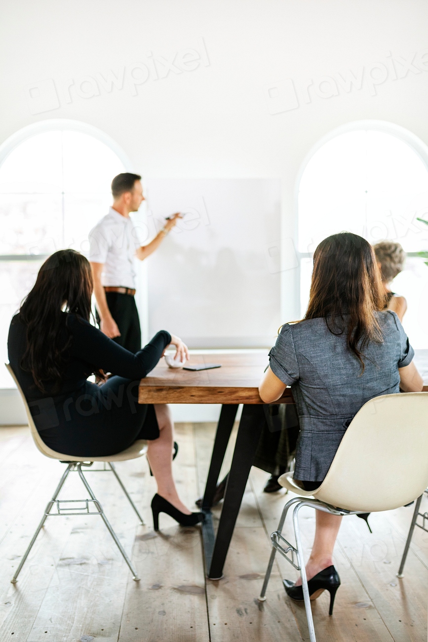 Businessman writing board meeting room | Premium Photo - rawpixel