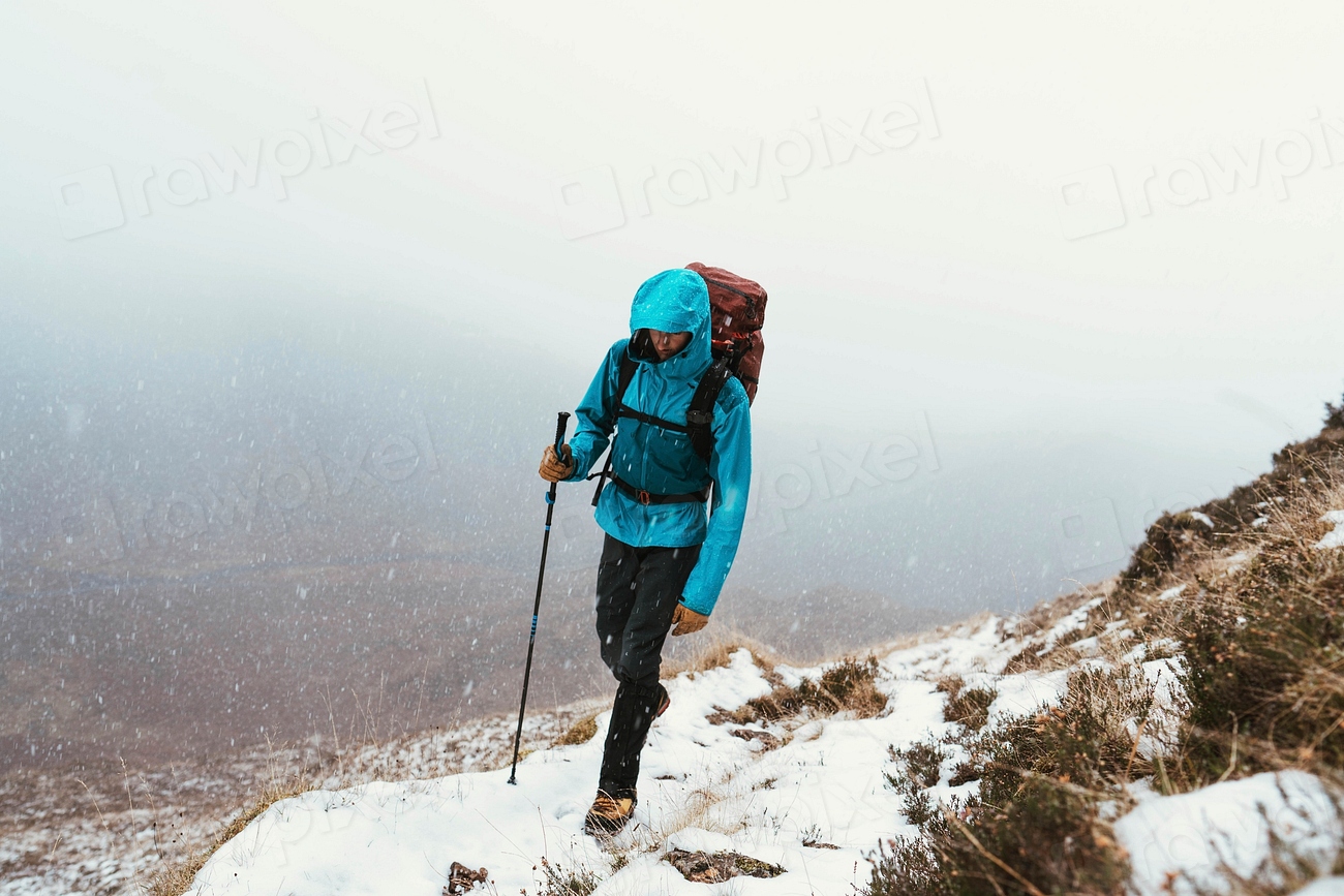 Mountaineer climbing Forcan Ridge Glen | Premium Photo - rawpixel