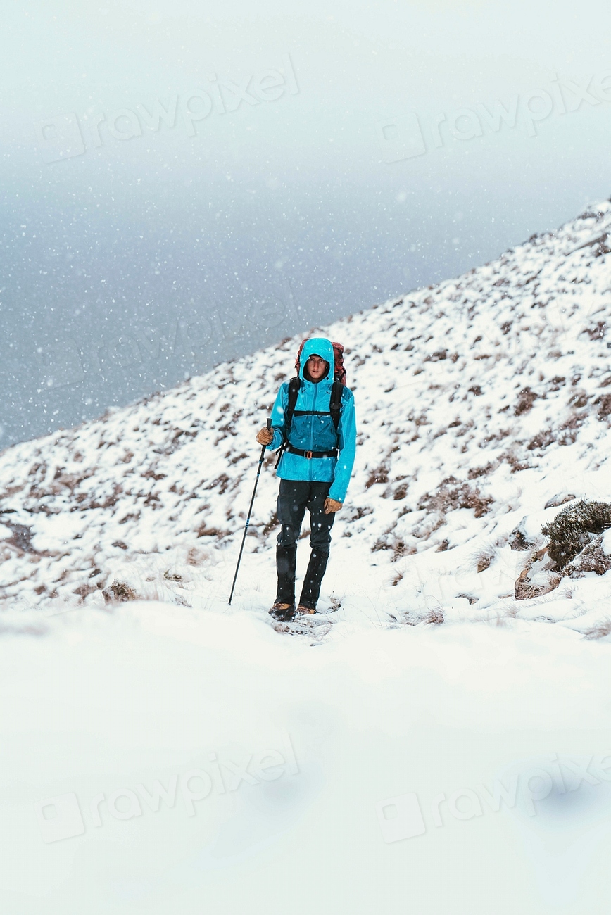 Mountaineer climbing Forcan Ridge Glen | Premium Photo - rawpixel