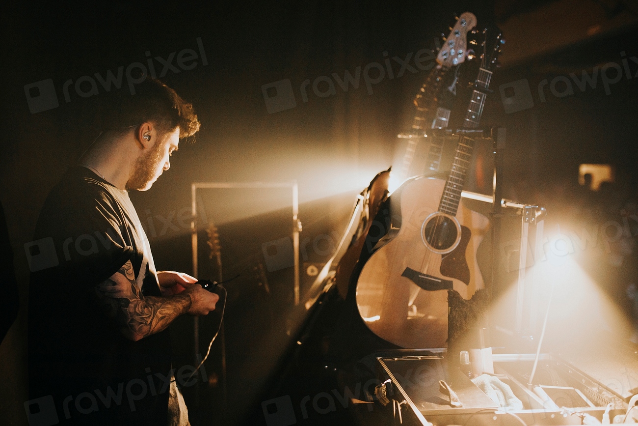 Musician backstage concert | Premium Photo - rawpixel
