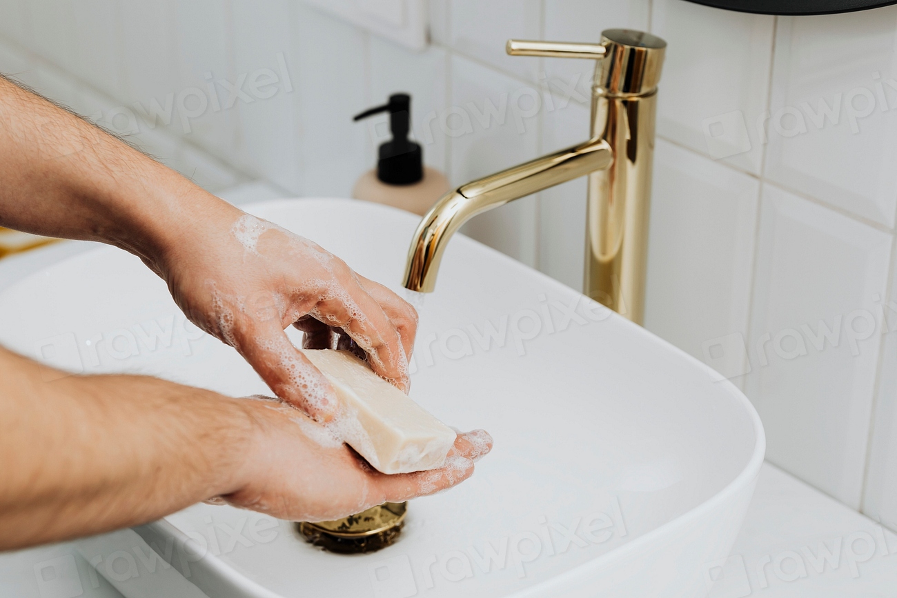 Man using a bar soap | Free Photo - rawpixel