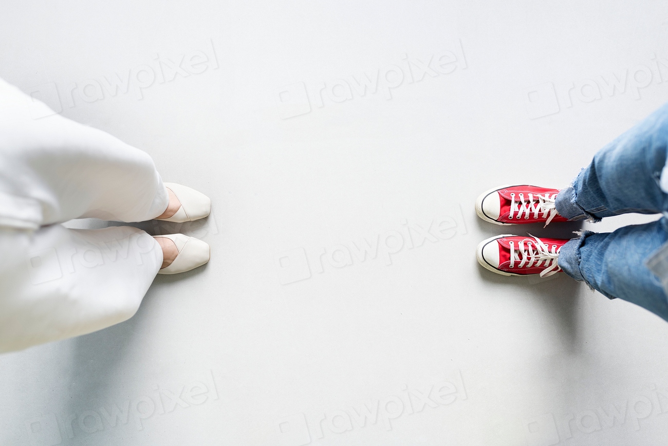 Friends standing space themselves due | Premium Photo - rawpixel