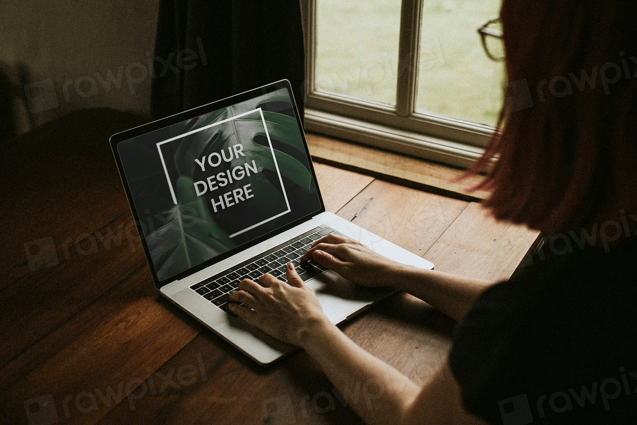 Digital laptop wallpaper psd screen | Premium PSD Mockup - rawpixel