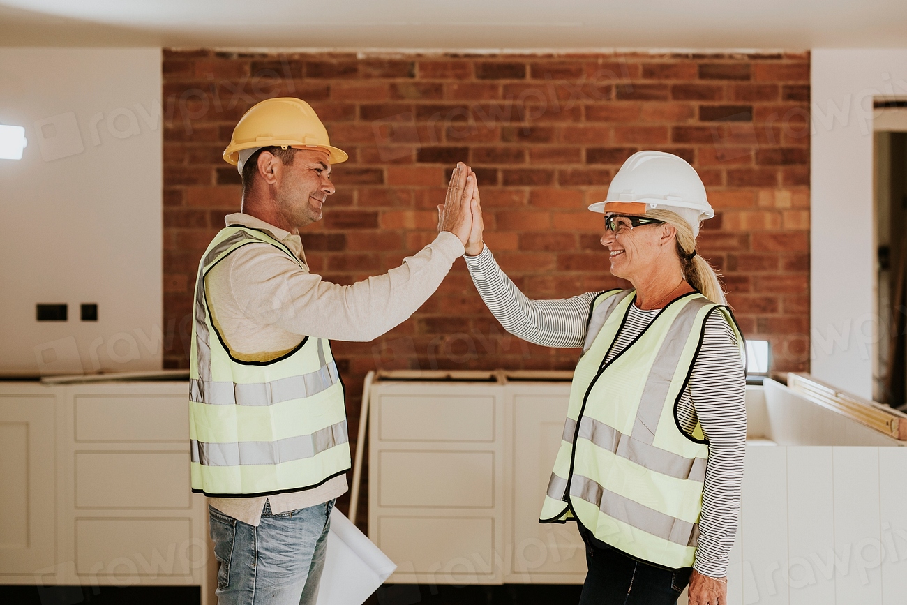 Woman and man contractor teamwork | Premium Photo - rawpixel