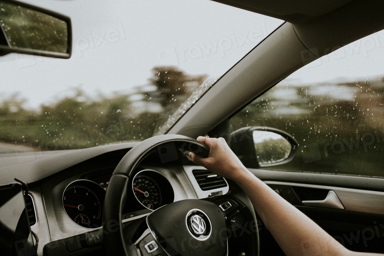 Woman driving a Volkswagen car. | Free Photo - rawpixel
