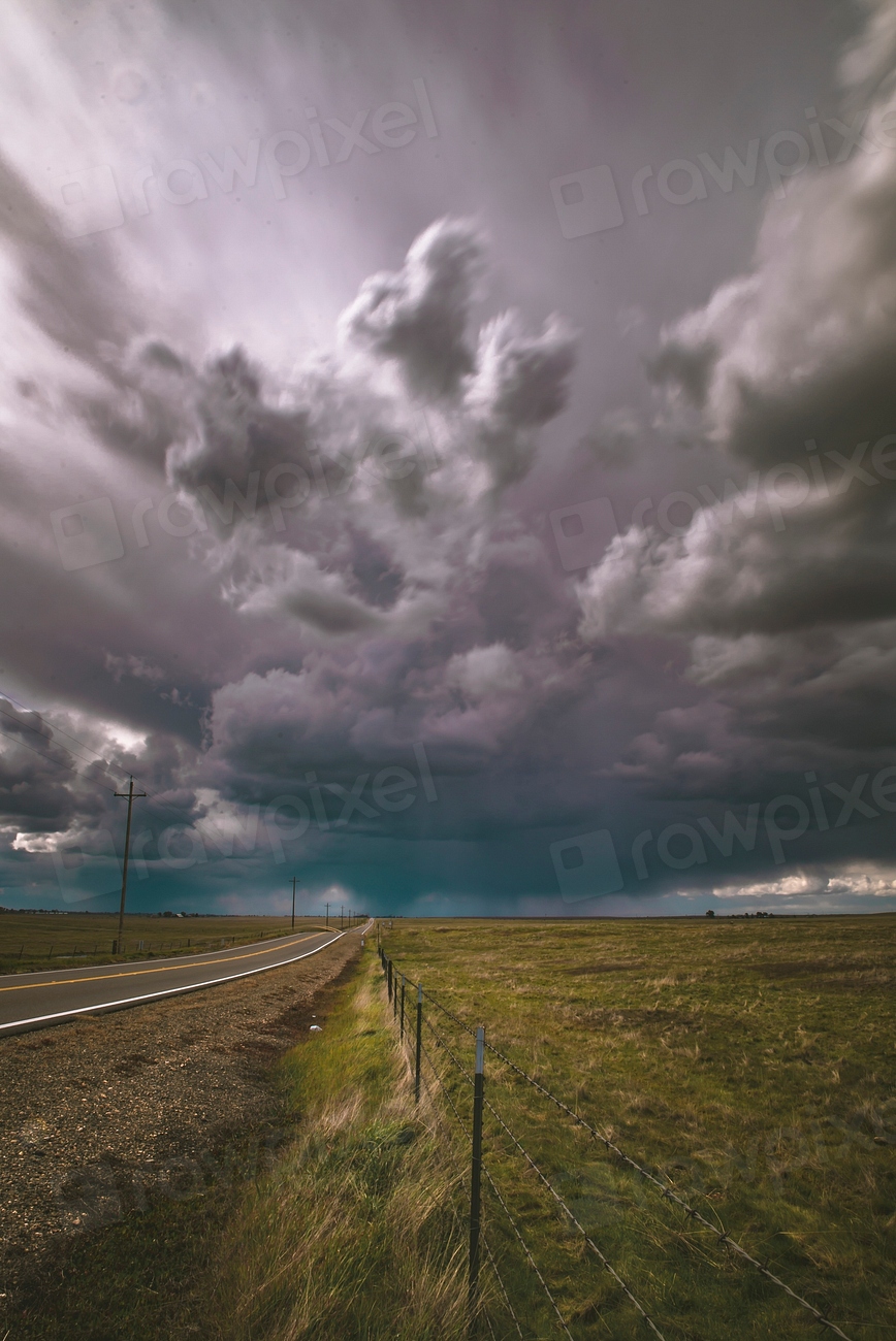 Cloudy sky in the countryside | Free Photo - rawpixel