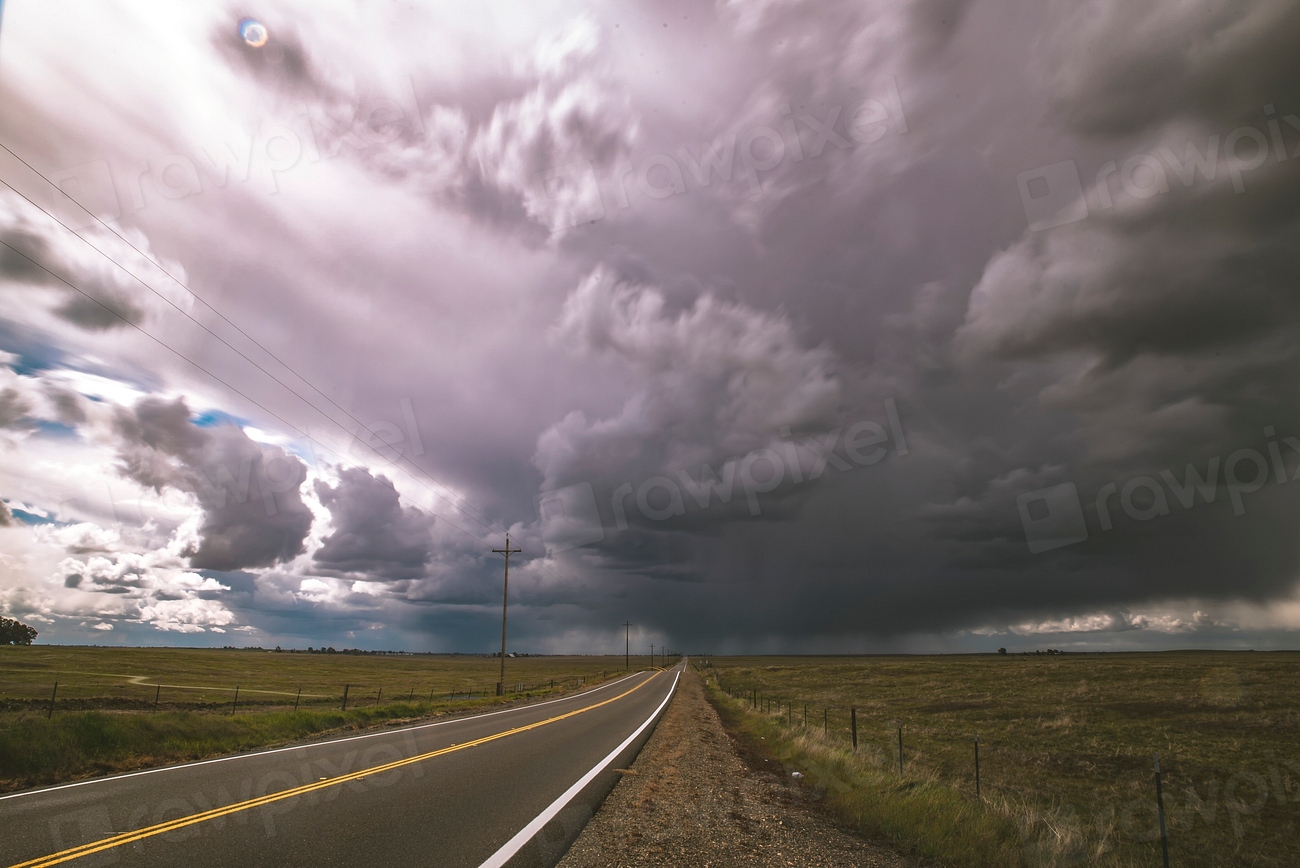 Road trip dramatic sky | Free Photo - rawpixel
