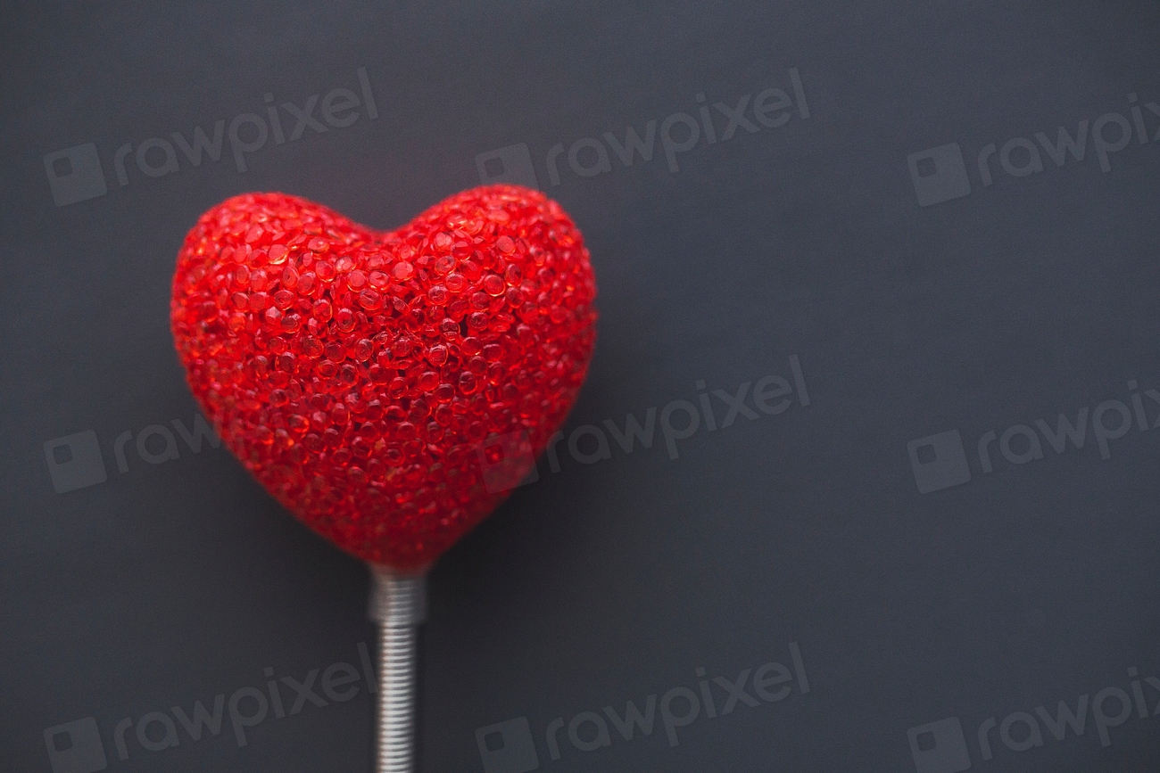 Red heart stick. Visit Kaboompics | Free Photo - rawpixel