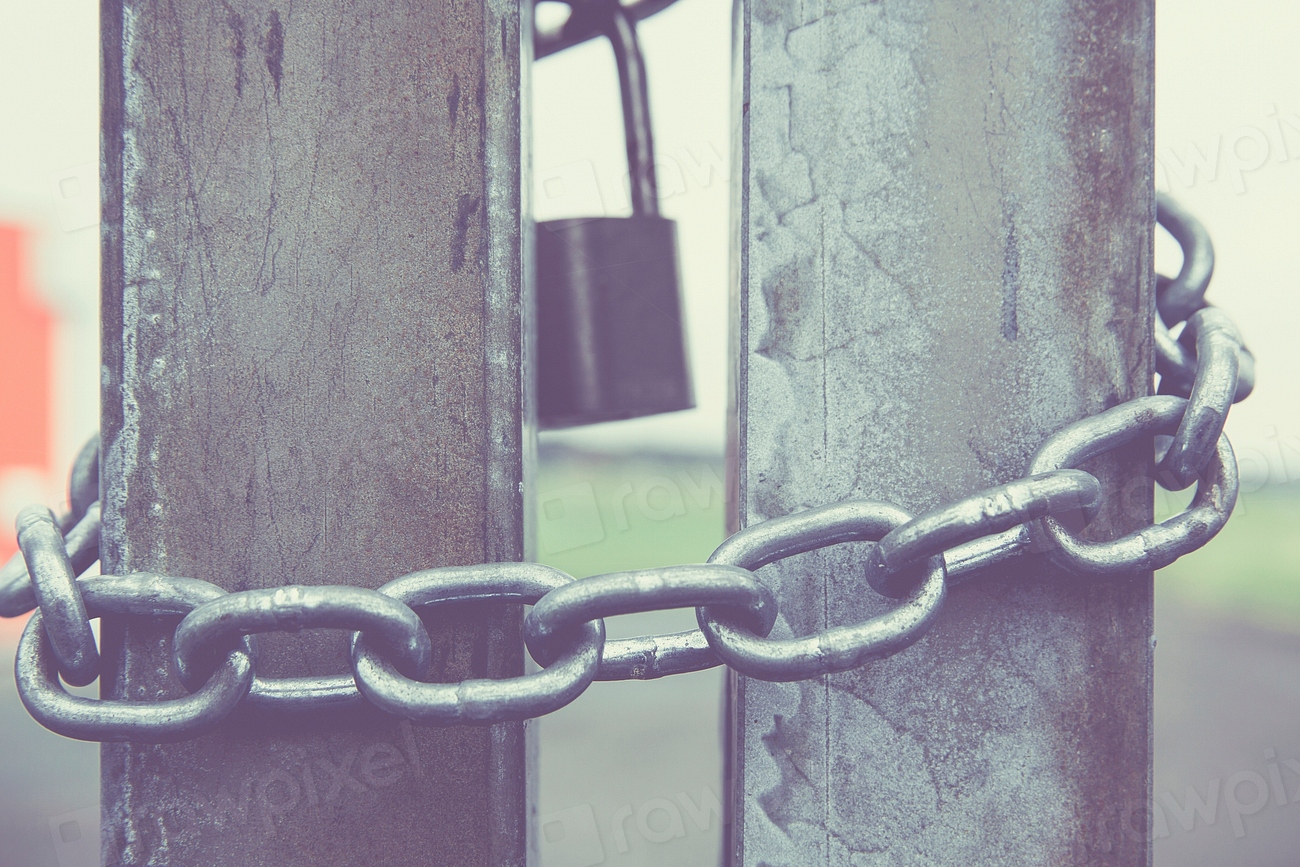 Chains around a gate | Free Photo - rawpixel