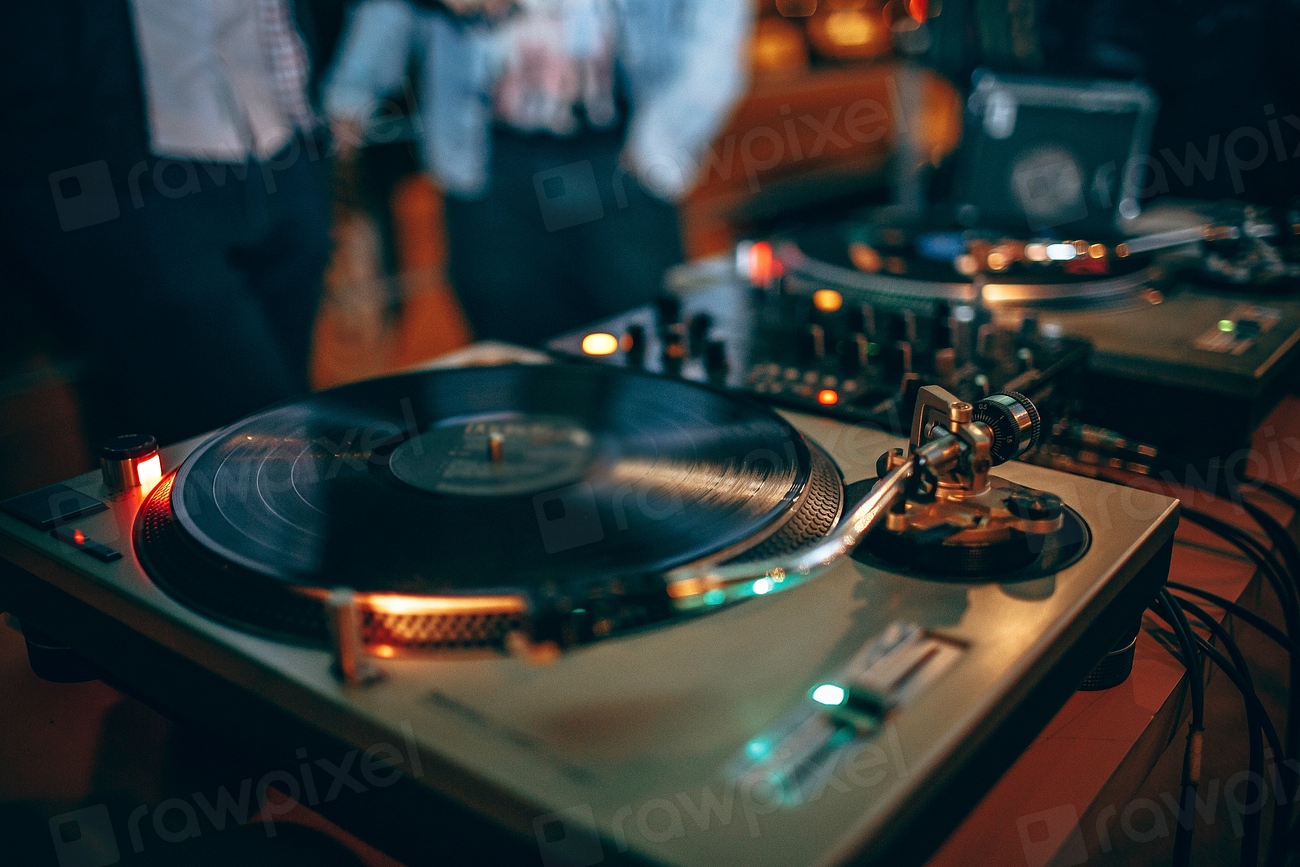 DJ station with turntable | Free Photo - rawpixel
