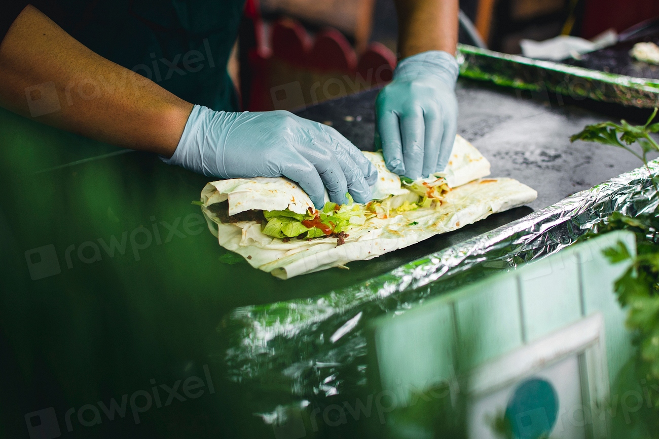 Preparing healthy wrap to go | Free Photo - rawpixel