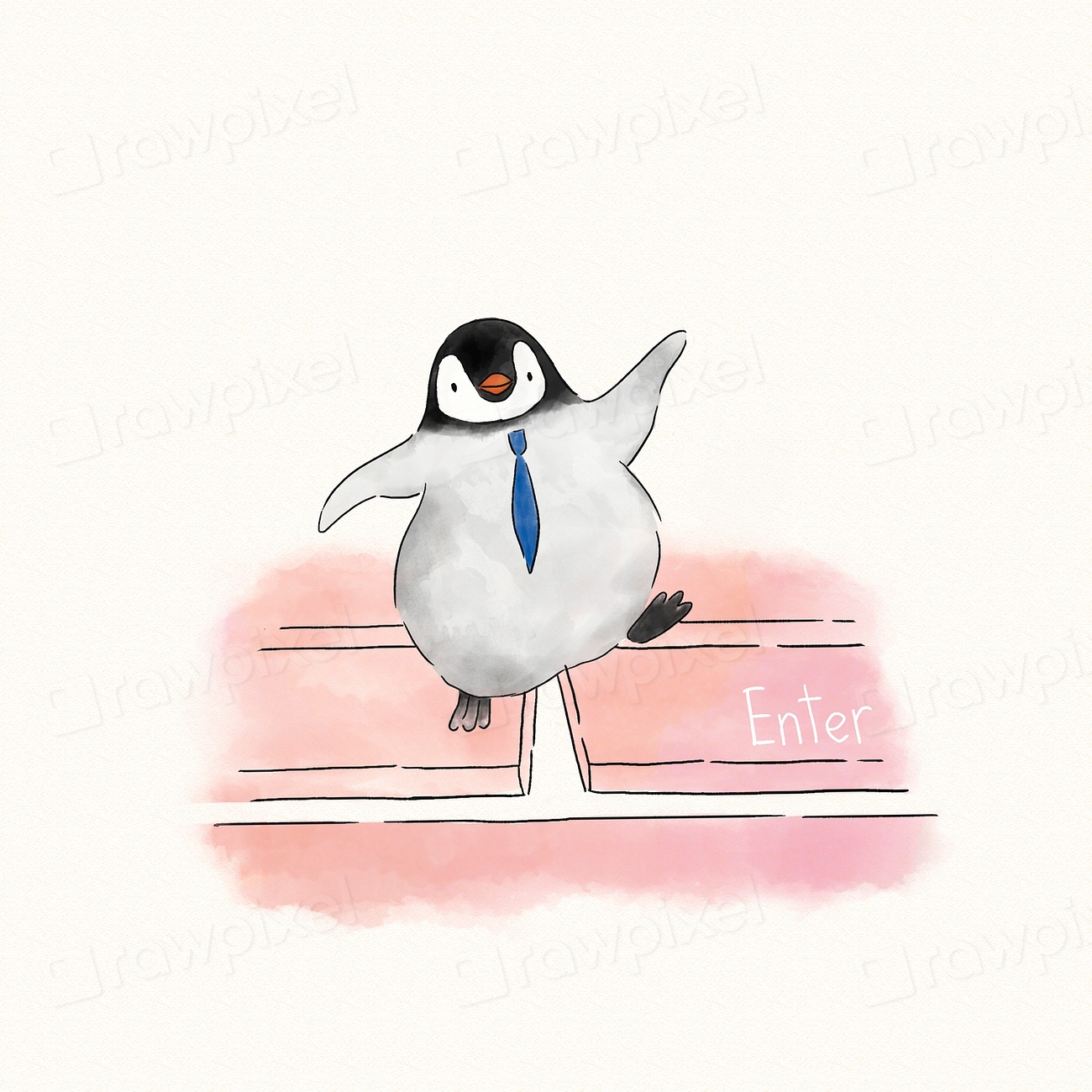 Illustration of penguin | Premium PSD - rawpixel