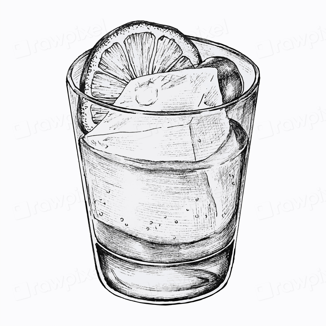 Hand drawn lemonade ice vector | Premium Vector Illustration - rawpixel