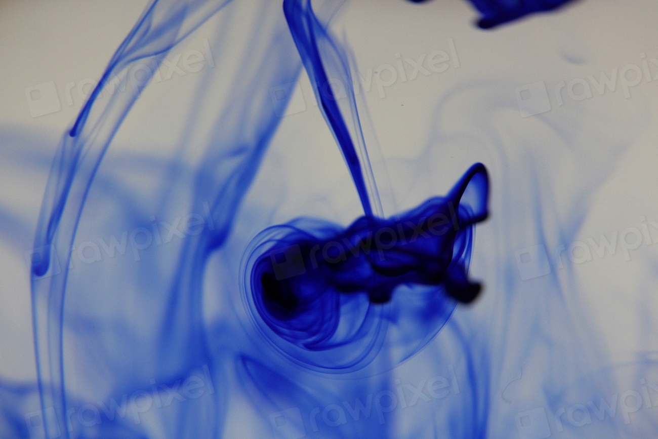 Blue color drip in water | Free Photo - rawpixel