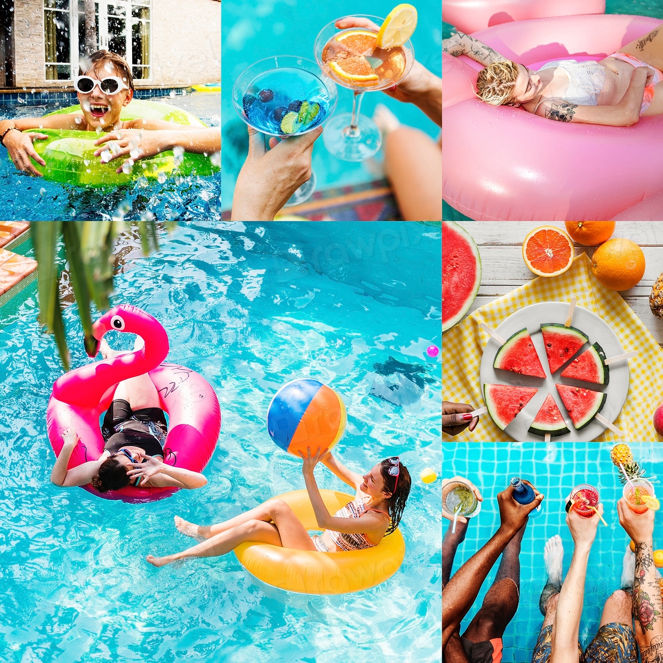 Compilation summer vacation themed images | Premium Photo - rawpixel