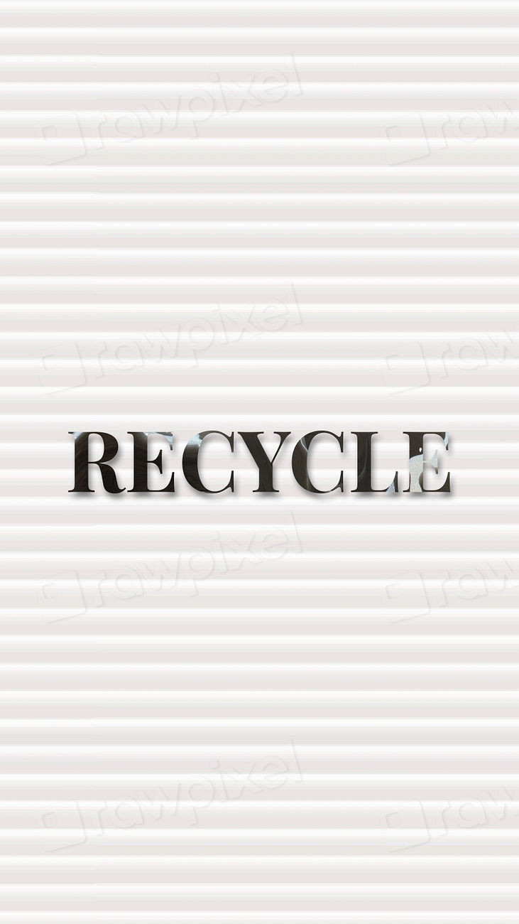 Recycle word art typography mobile | Free Photo - rawpixel
