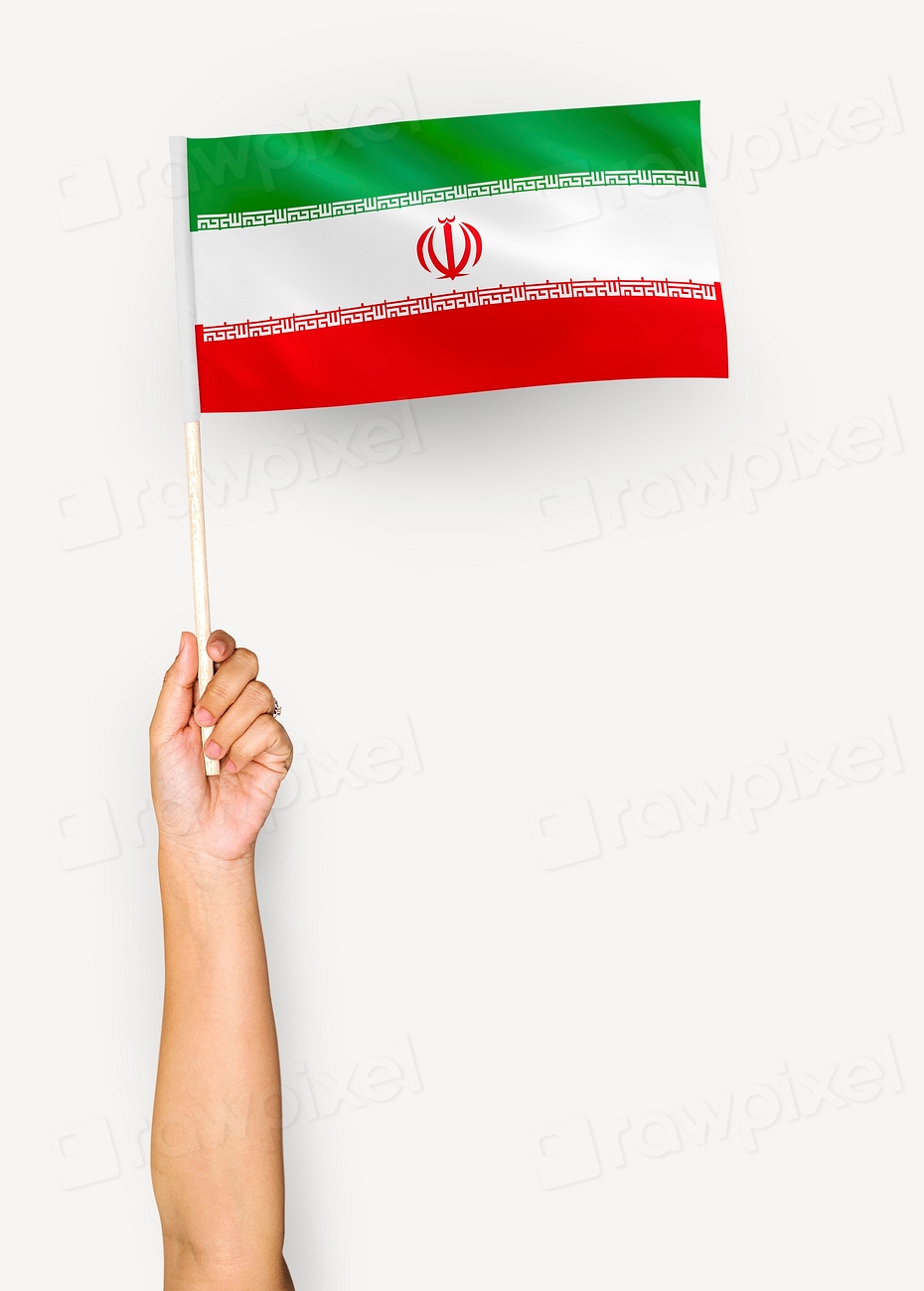Person waving flag Islamic Republic | Premium PSD - rawpixel