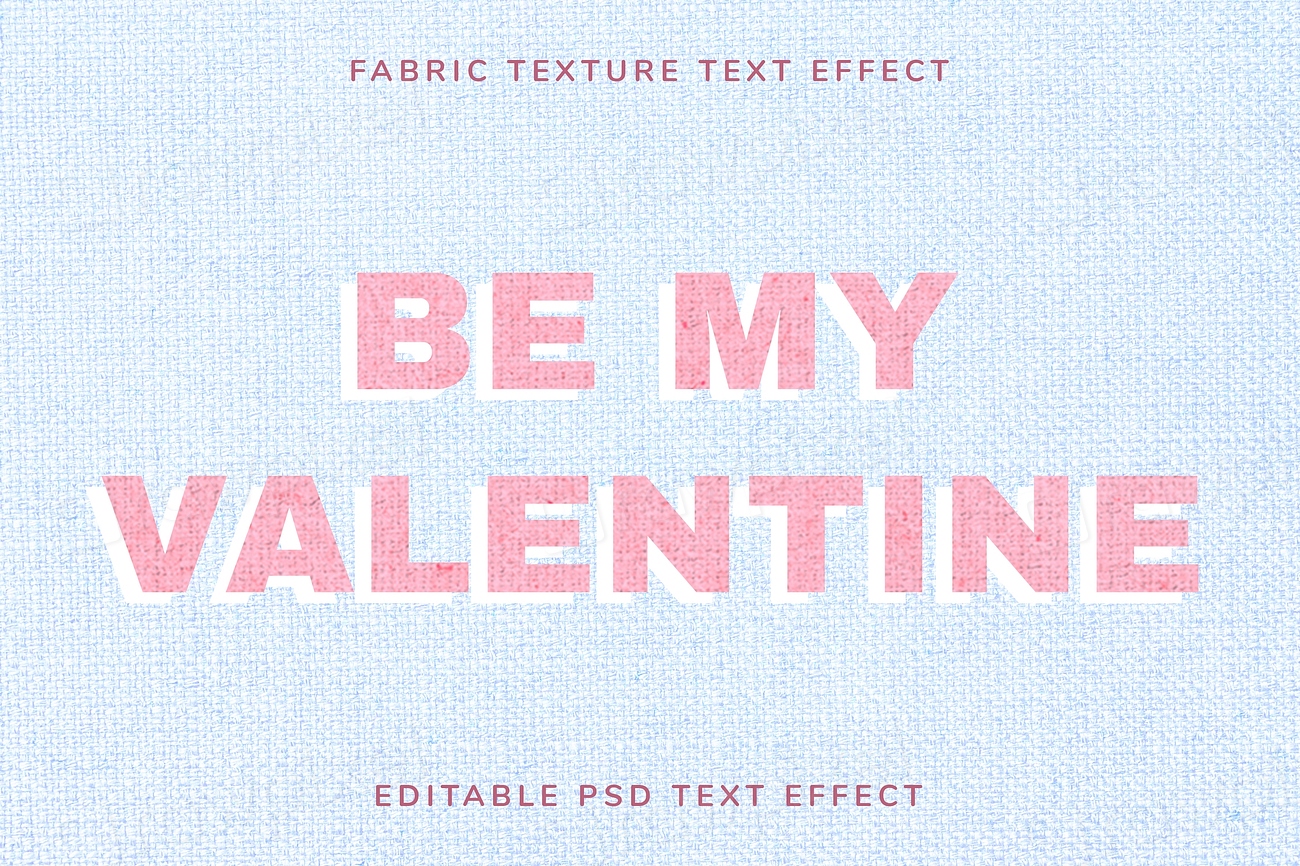 Fabric texture editable psd text | Free PSD Add-on - rawpixel