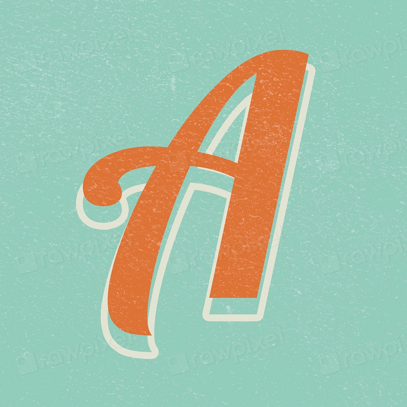 Letter A bold font lettering | Premium PSD - rawpixel