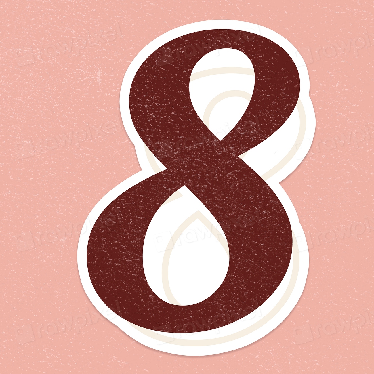 Number eight sign symbol icon | Premium PSD - rawpixel