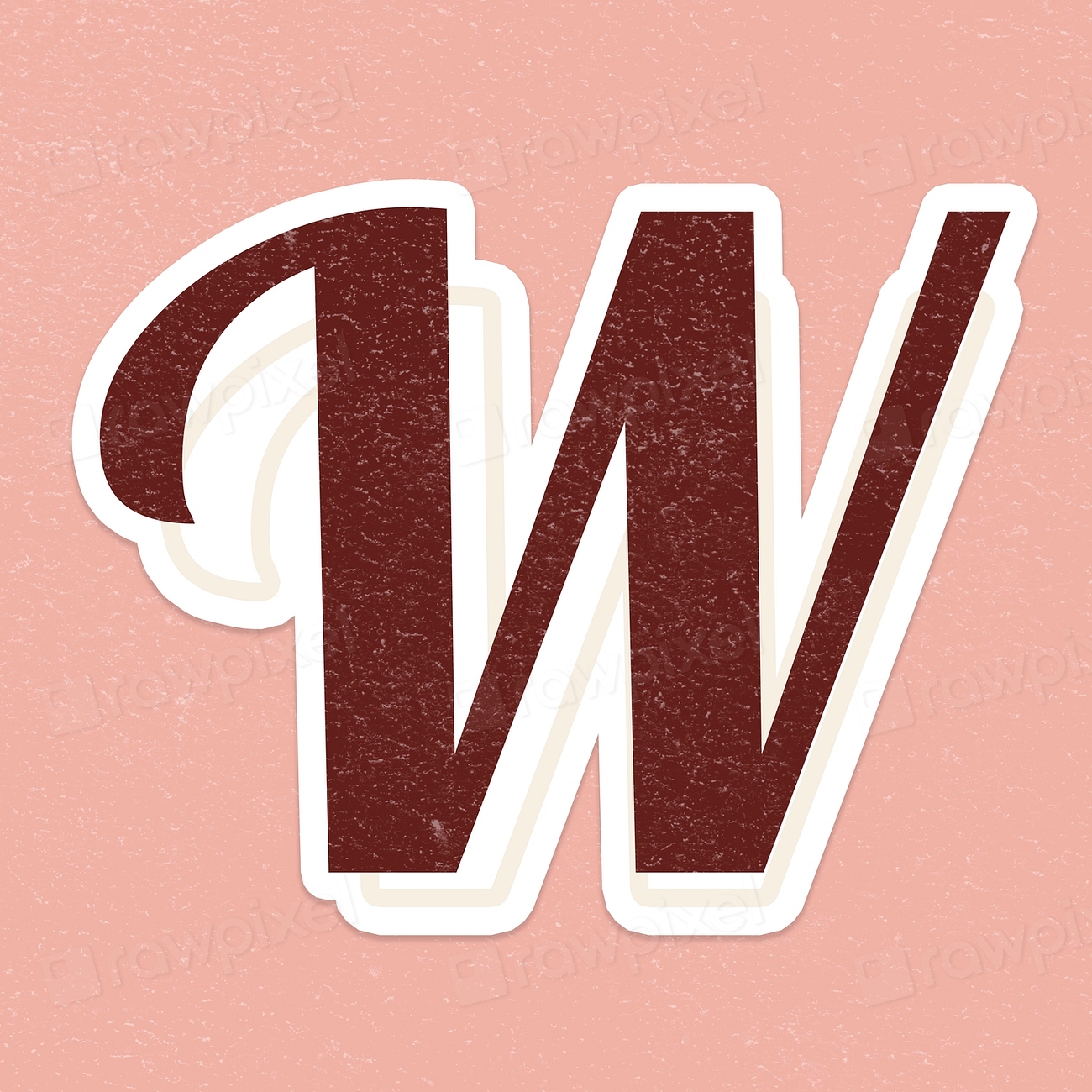 Letter W font printable z | Premium PSD - rawpixel