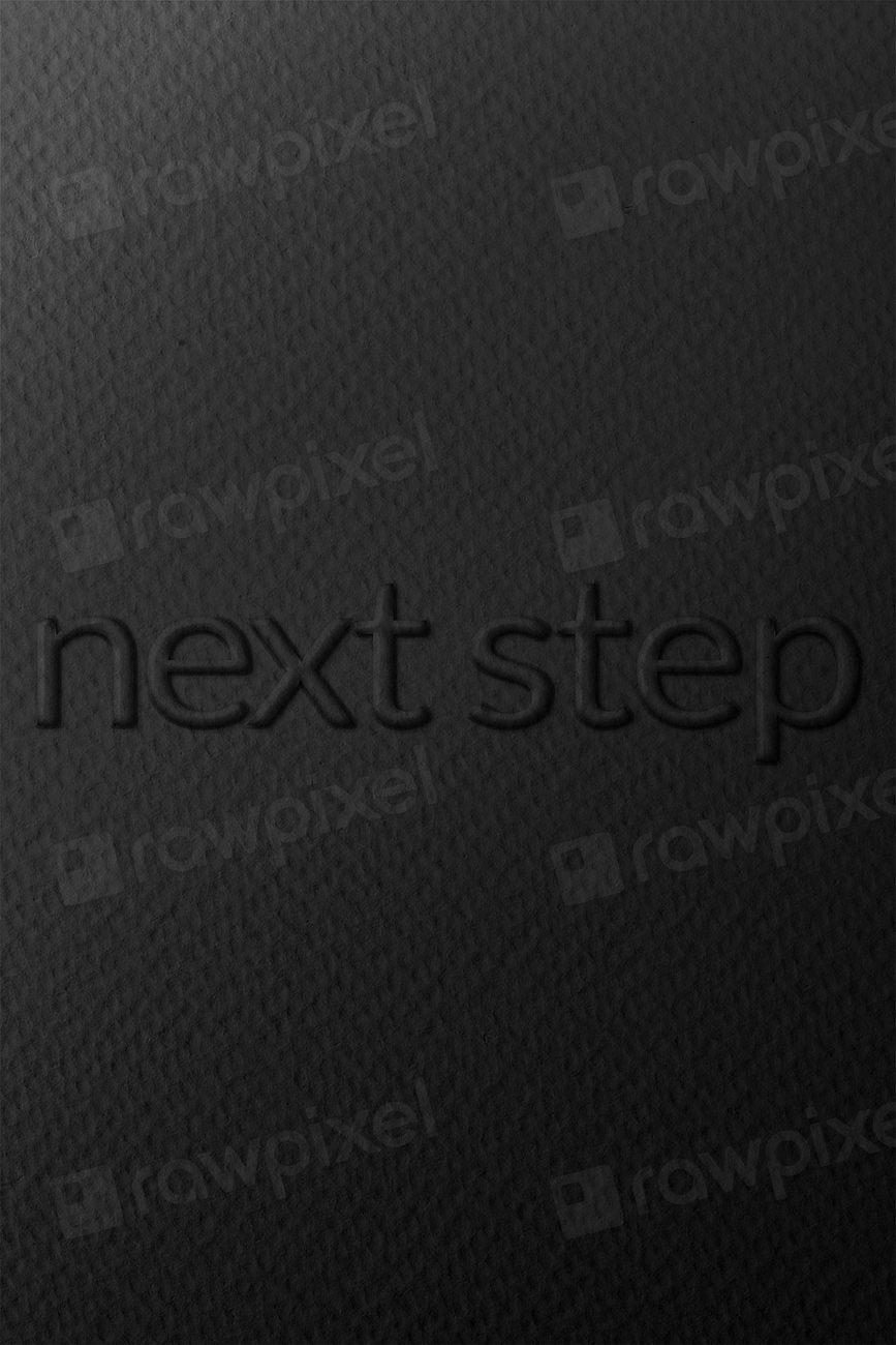 Next step phrase emboss typography | Free Photo - rawpixel
