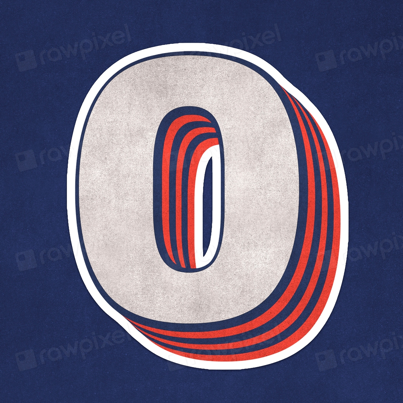 Number zero layered text effect | Premium PSD - rawpixel