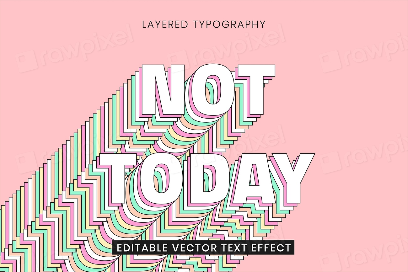 Layered editable text effect template | Premium Vector Add-on - rawpixel