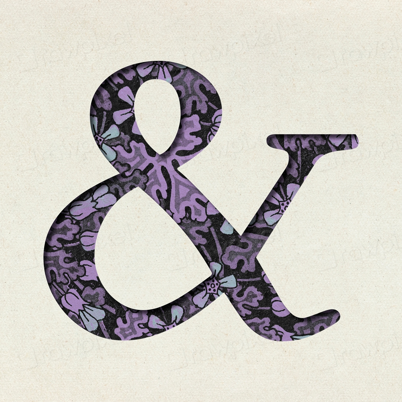 Ampersand psd punctuation retro font | Premium PSD - rawpixel