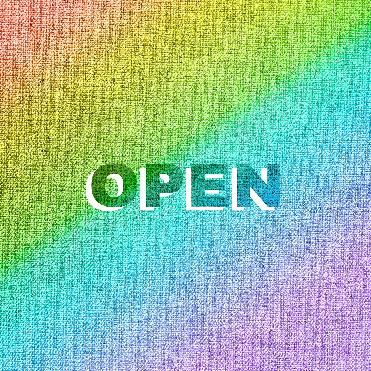 Rainbow open text rainbow font | Free Photo - rawpixel
