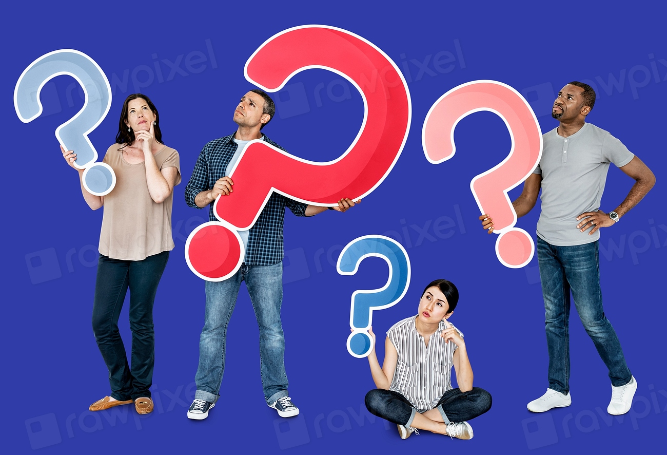 People holding question mark icons | Premium PSD - rawpixel