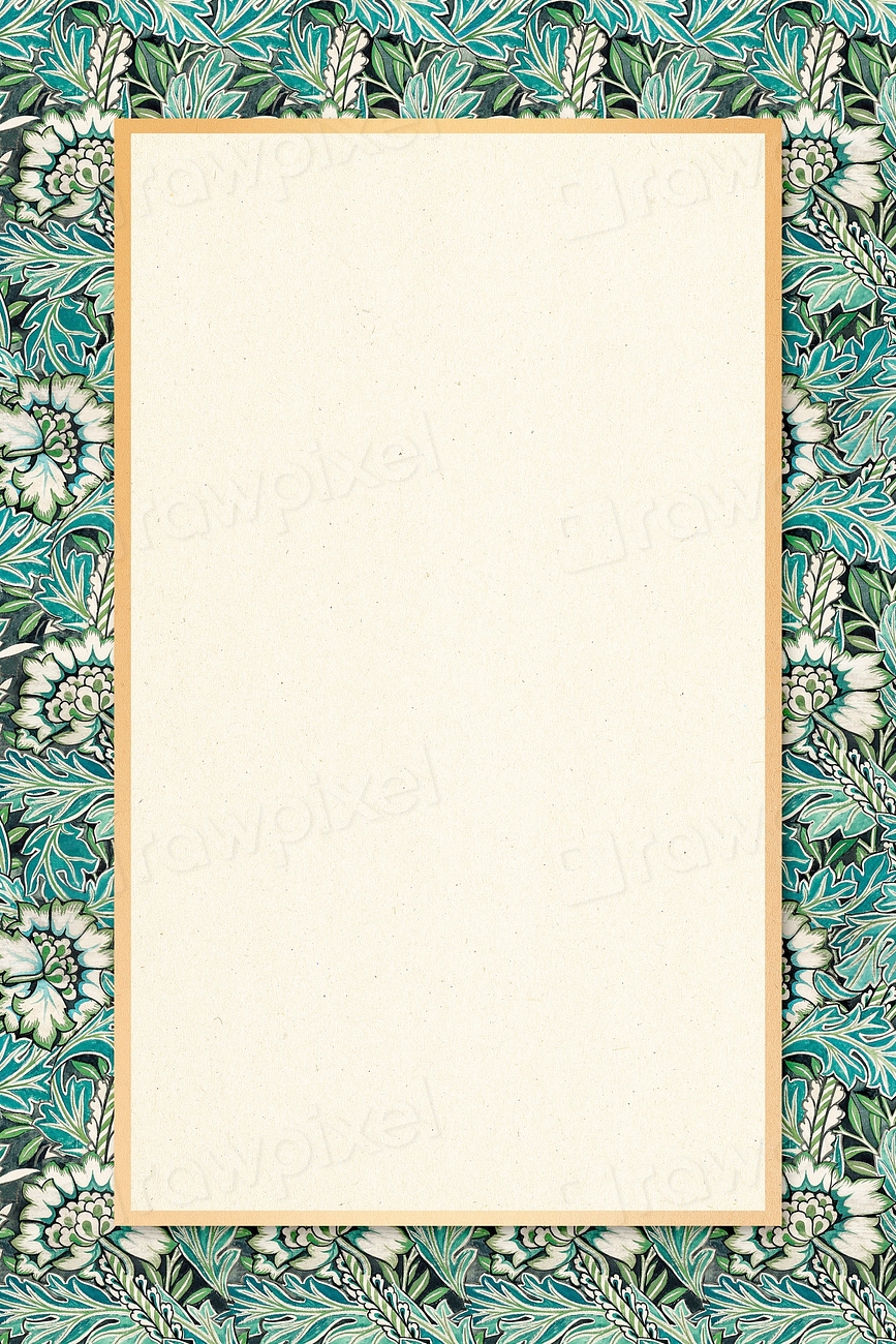 Vintage floral frame psd William | Premium PSD - rawpixel
