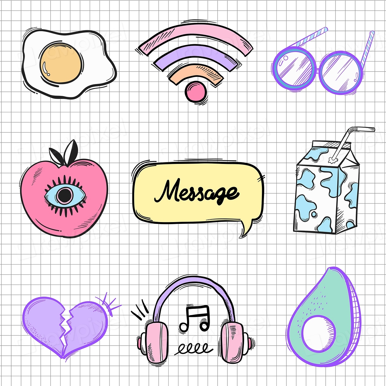 Funky vector social media icon | Premium Vector - rawpixel